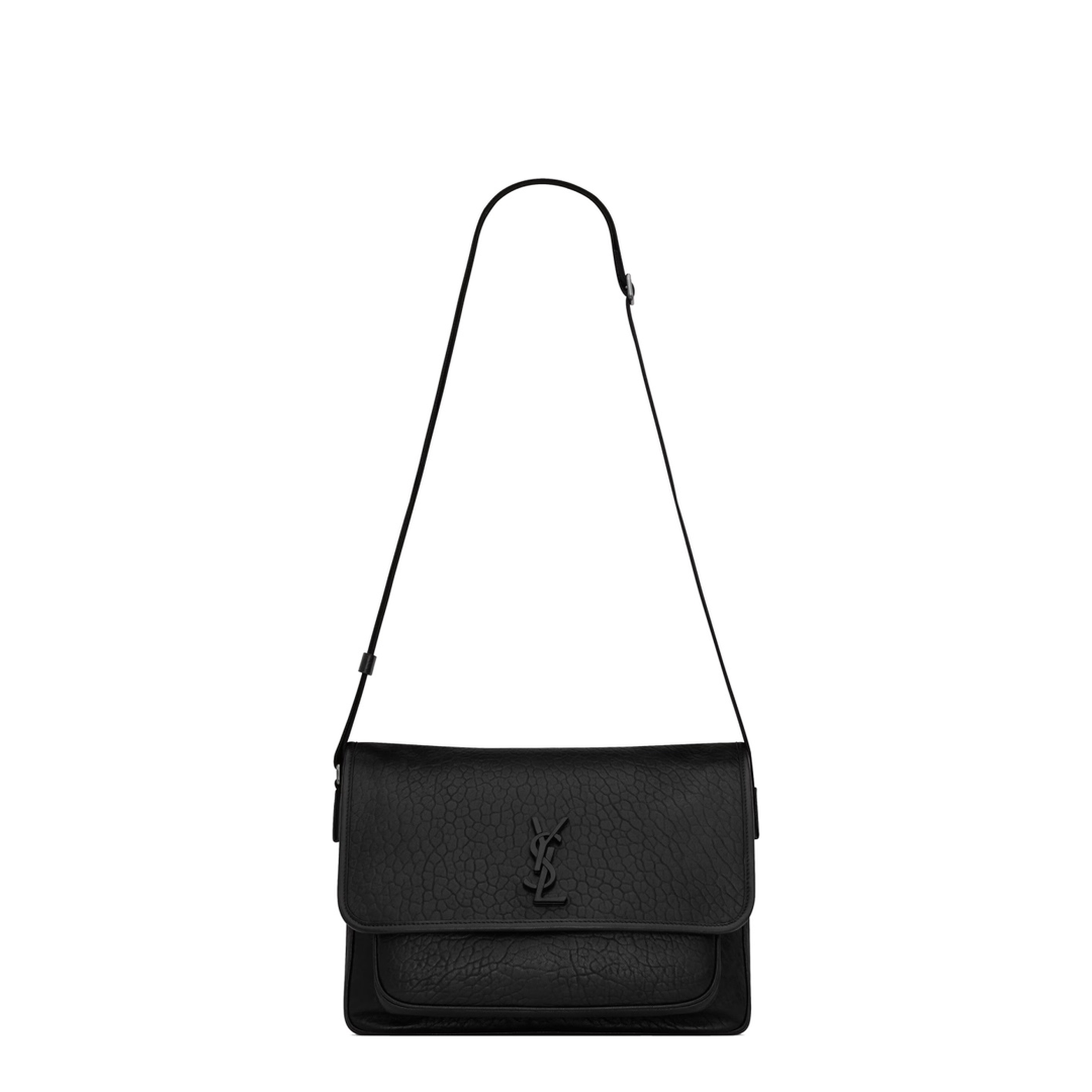 Niki Messenger In Grained Leather – MAYFEYR